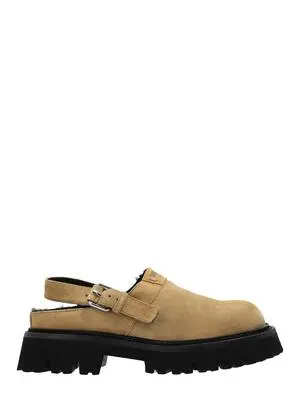 Moschino Suede Platform Shoes - Beige
