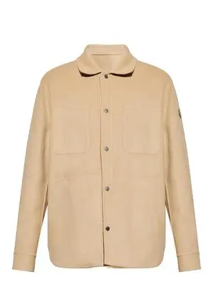 Moncler Wool Shirt Jacket - Beige