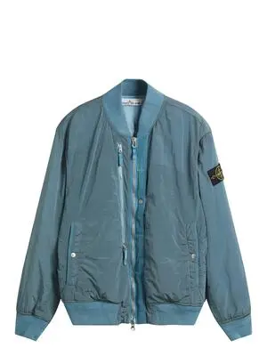 Stone Island Nylon Metal ECONYL PrimaLoft Bomber Jacket Steel Blue
