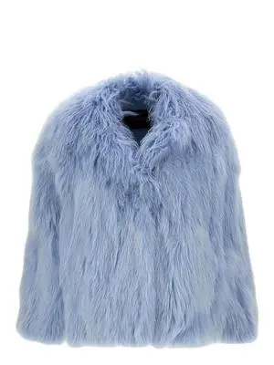 Simonette Ravizza Ralph Fox Fur Jacket - Sky Blue