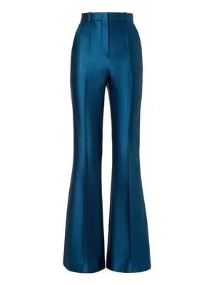 Fendi Duchesse Silk Trousers - Blue