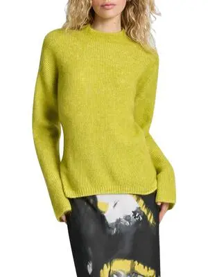 DKNY Funnel Neck Wool & Mohair Sweater