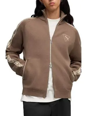 PUMA PUMA X Represent Zip-up Cardigan Pine Bark