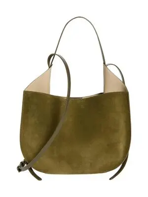 REE PROJECTS Helene Suede Hobo Bag - Khaki