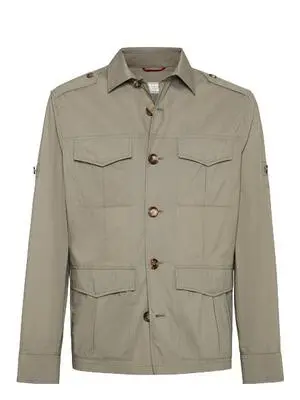 Brunello Cucinelli Unlined Safari Jacket - Khaki