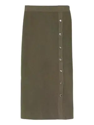 LIU JO Button-Detailed Midi Skirt