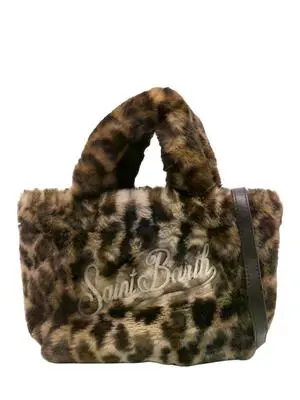 MC2 SAINT BARTH Animal-print Mini Bag - Brown