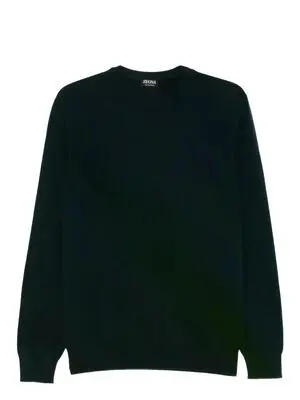 Zegna Cashmere Crew Neck Sweater - Green