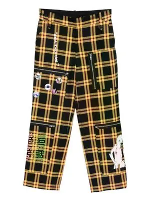 KIDILL Tartan Check Trousers - Yellow