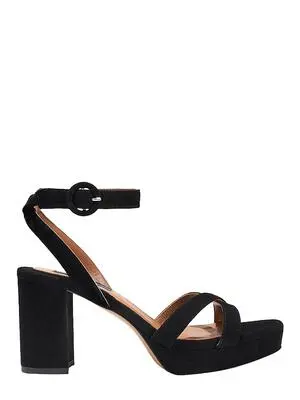 MARGAUX LONNBERG The Platform Sandals - Black Suede