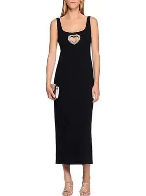 Sandro Sienna Embellished Maxi Dress - Black