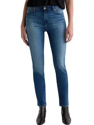 Ag Mari Mid Rise Slim Straight Leg Jeans - Years Assumption