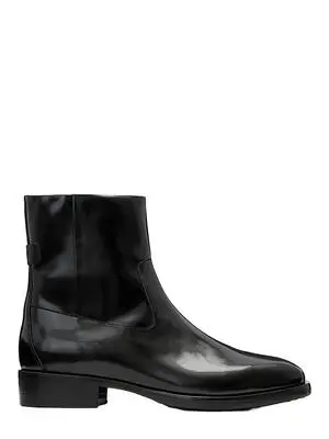 ALLSAINTS Milton Ankle Boots - Black Shine