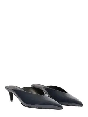 Schutz Loren Mule Pumps - Oxford Blue