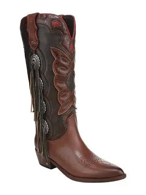 Sam Edelman Rhett Cowboy Boots - Luxe Brown