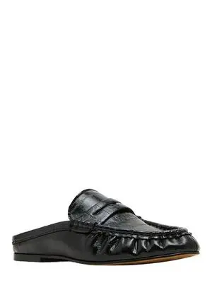 Steve Madden Rafe Penny Loafer Mules - Black