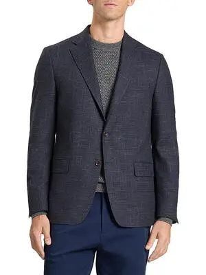 Ted Baker London Wellington Weave Modern Fit Suit Jacket - Navy/brown