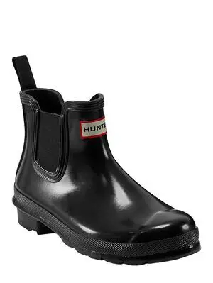 Hunter Original Chelsea Gloss Rain Boots - Black