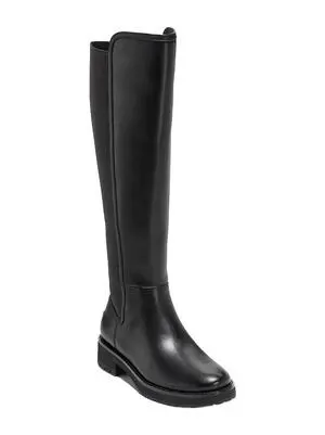 Cole Haan Lyndon Waterproof Tall Boots - Black Leather
