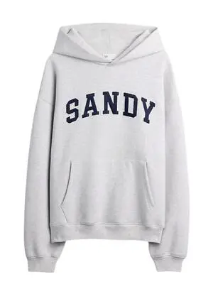 Gap X Sandy Liang Extra Heavyweight Logo Hoodie - Grey