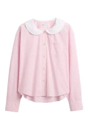 Gap X Sandy Liang Poplin Oversized Shirt - May Pink