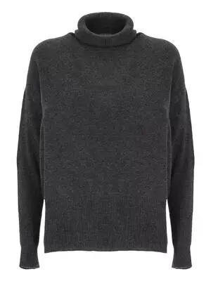OLIVER LATTUGHI High-Neck Long Sleeve Sweater