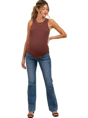 PINKBLUSH Maternity Bootcut Jeans - Blue