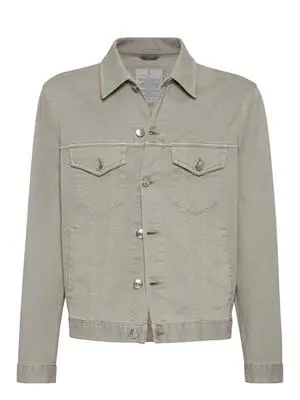 Brunello Cucinelli Denim Four-pocket Jacket - Khaki