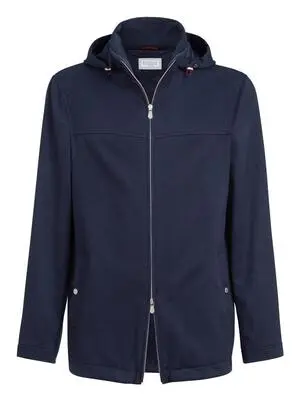 Brunello Cucinelli Cashmere Biker Jacket - Blue