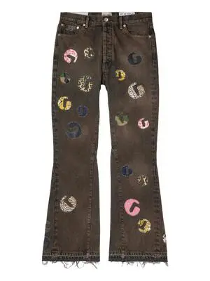 GALLERY DEPT. Gallery Dept. G-Time Flared Logo-Appliquéd Jeans Brown
