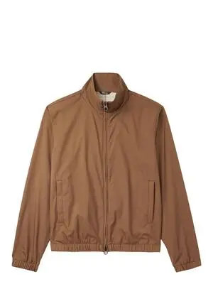 Loro Piana Storm System® Twill Bomber Jacket - Brown