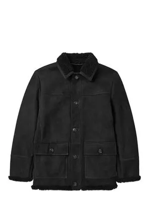 Canali Shearling Jacket - Black