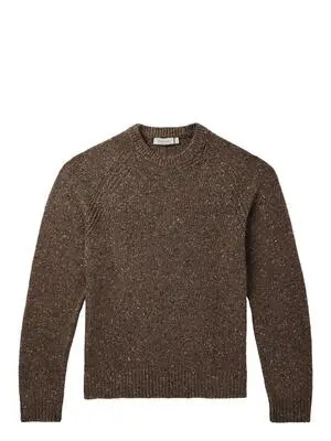 Canali Wool-blend Crewneck Sweater - Brown