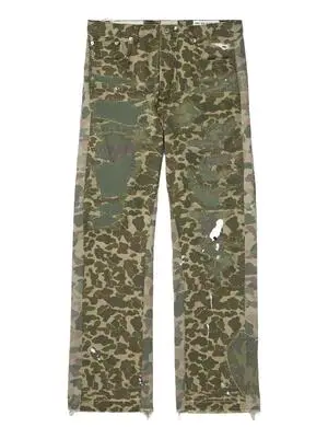 GALLERY DEPT. Venura Patchwork Camouflage Trousers - Green