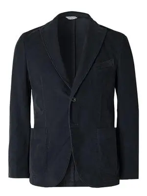 Boglioli Stretch-cotton And Modal-blend Corduroy Suit Jacket - Blue