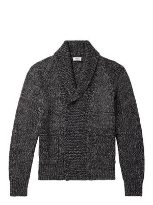 Altea Double-breasted Shawl-collar Knitted Cardigan - Gray
