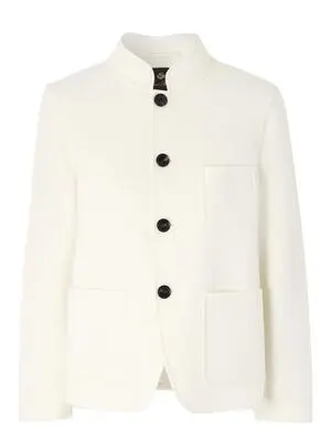 Loro Piana Spagna Cashmere-twill Jacket - White