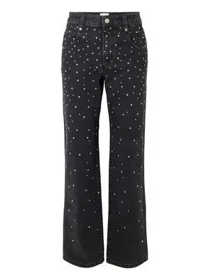 Isabel Marant Brinsa Studded High-rise Jeans - Black