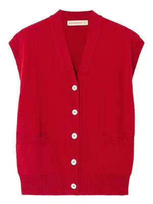 Daughter Wexford Wool Vest - Red