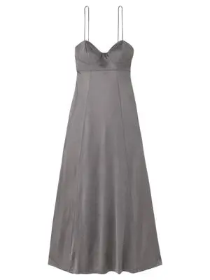 Dries Van Noten Paneled Jersey Midi Dress - Gray