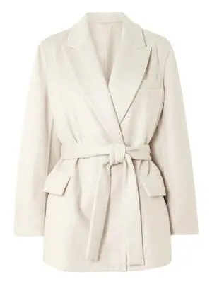 BRUNELLO CUCINELLI Belted Wool Blazer