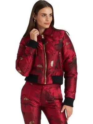 La DoubleJ La Comasca Mini Bomber Jacquard Ruby Red