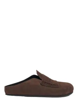 Jacquemus Les Mocassin Suede Mules - Dark Brown