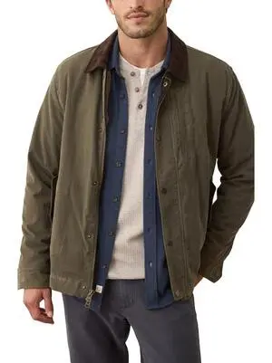 Marine Layer Waxed Canvas Barn Jacket - Olive