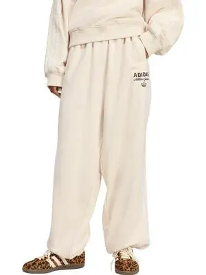 Adidas Originals By Alexander Wang Athl Dept French Terry Graphic Sweatpants - Wonder White