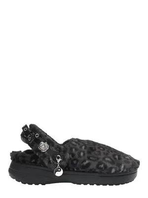 CROCS Classic Unfurgettable Clogs - Black/leopard