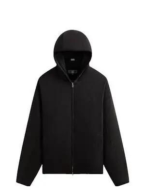 Kith Washed Microsuede Puffed Jaysen Hoodie - Black