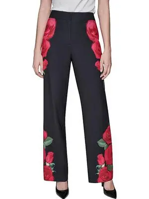 Karl Lagerfeld Paris Printed Pants - Black