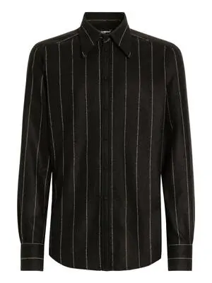 Dolce & Gabbana Pinstriped Flannel Shirt - Multicolor