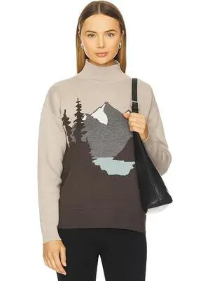 ALP N ROCK Simran Mock Neck Sweater Stone